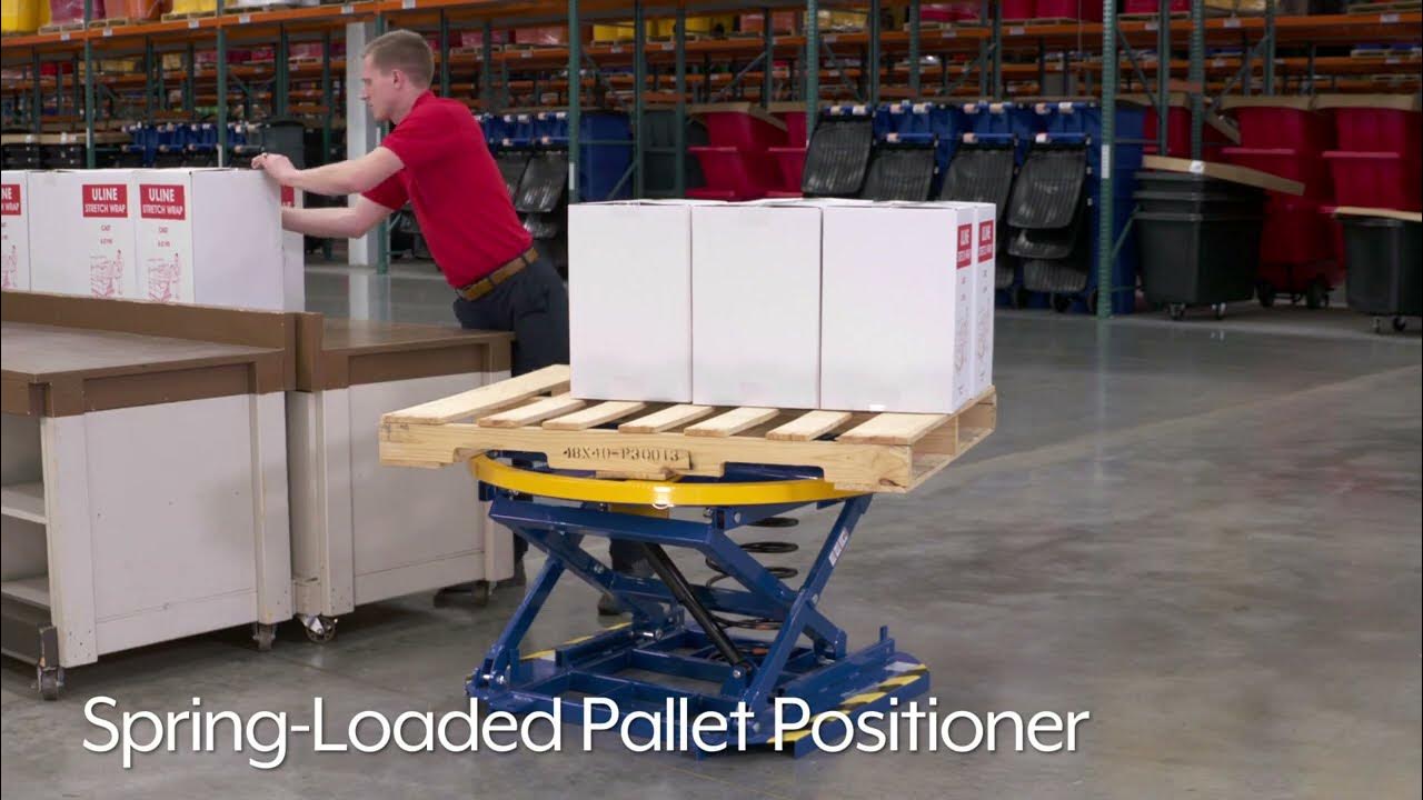 Spring-Loaded Pallet Positioner - YouTube