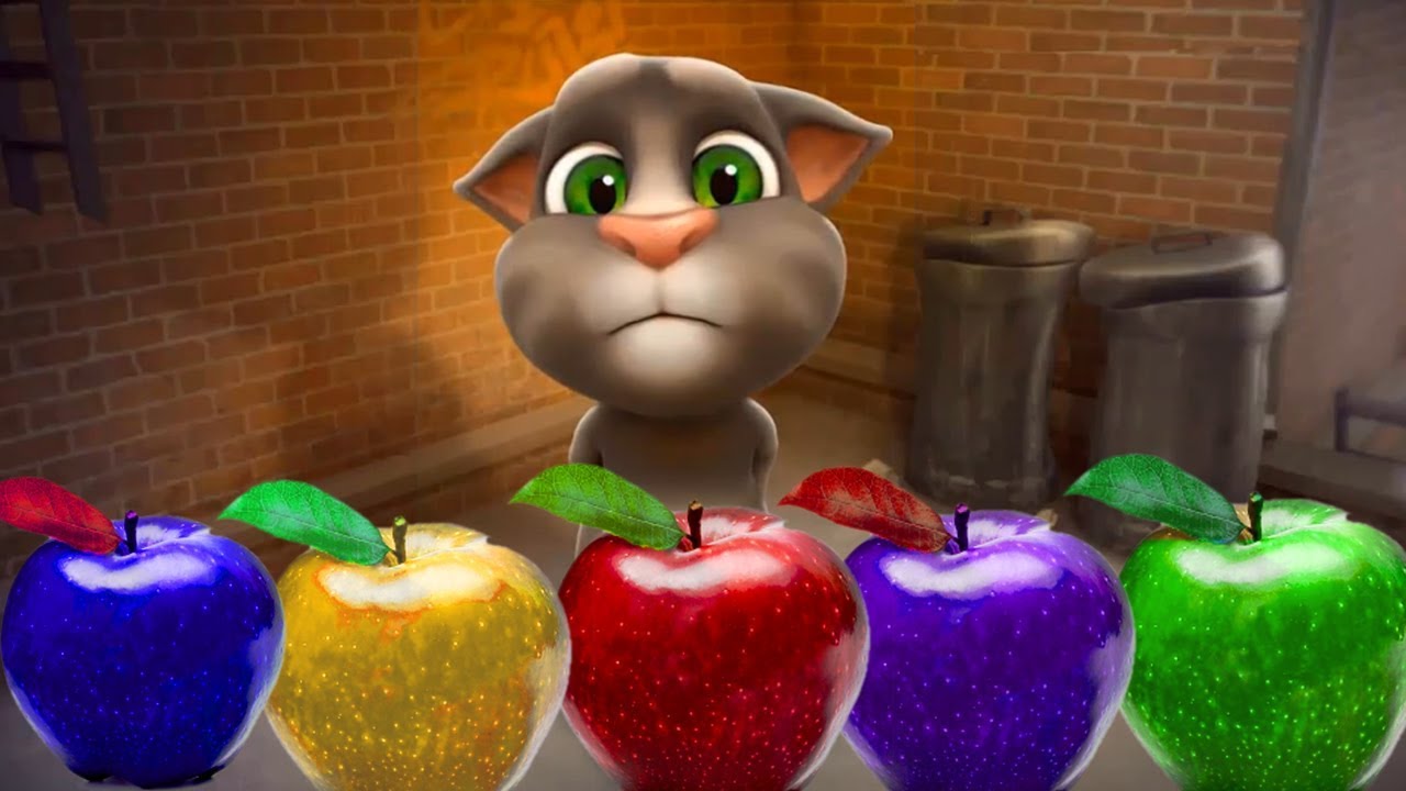 Learn Colors with My Talking Tom Colours for Kids Animation Education ...