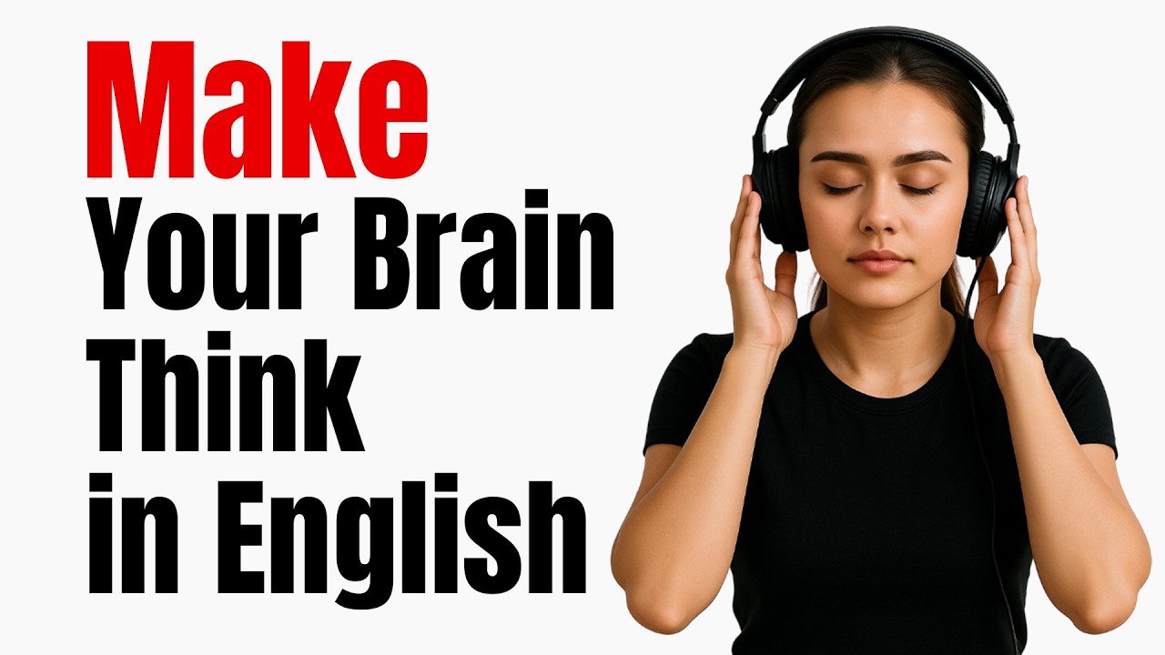 How To Make Your Brain Think in English - YouTube