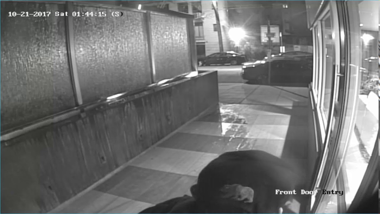 Suspicious guy near the door caught in the camera - YouTube