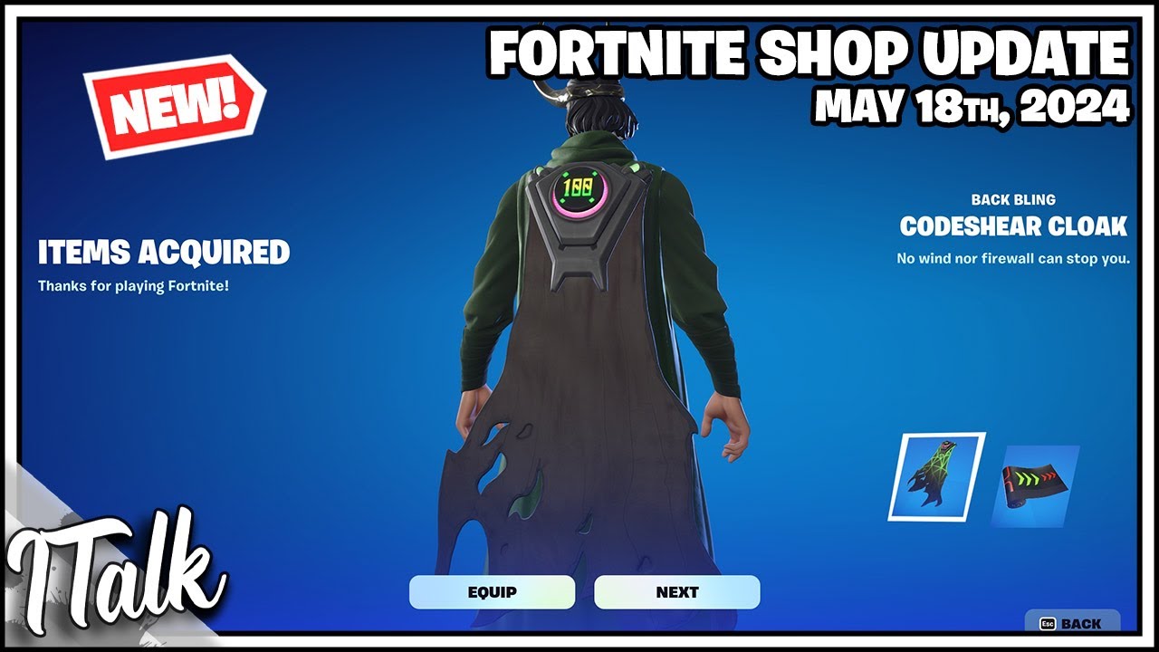 *FREE* BACK BLING & WRAP *NEW* EMOTE! Fortnite Item Shop [May 18th ...