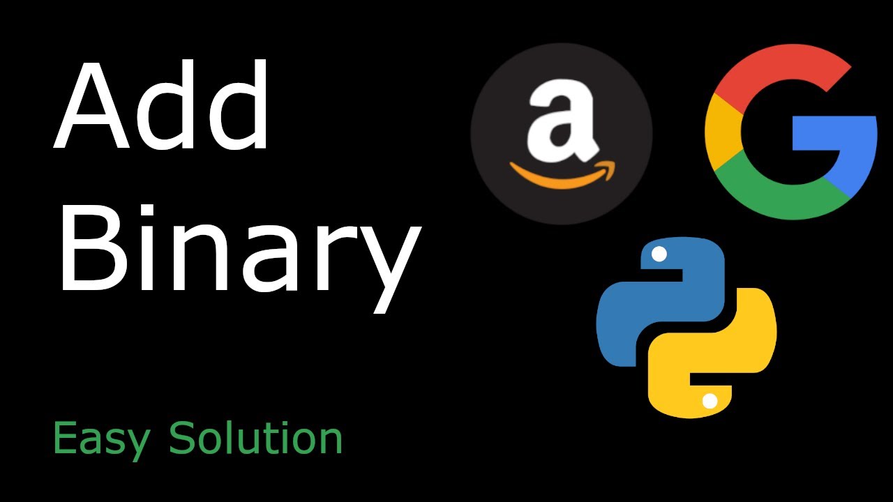 Add Binary Leetcode 67 Python Youtube 4984