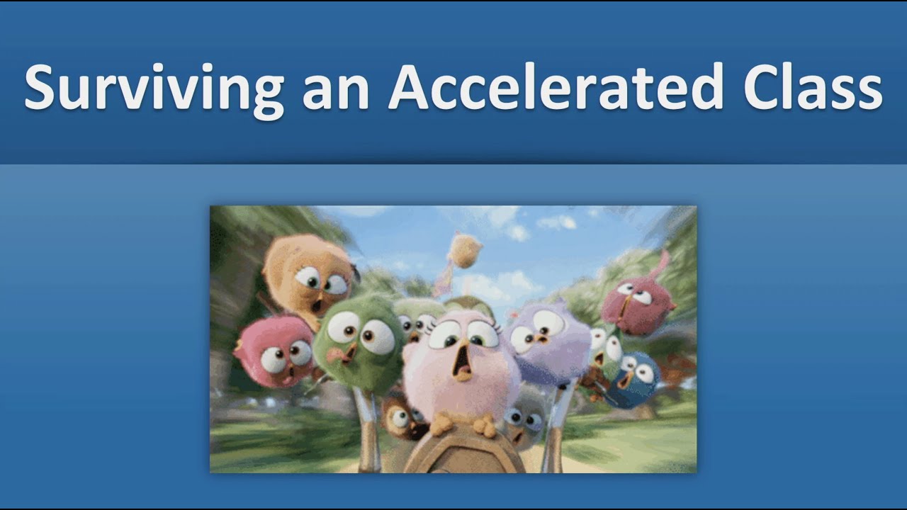Surviving An Accelerated Class - YouTube