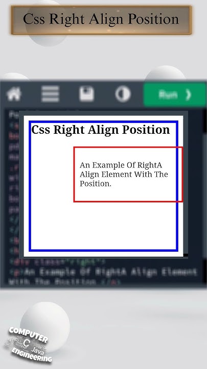 𝐂𝐬𝐬 𝐑𝐢𝐠𝐡𝐭 𝐀𝐥𝐢𝐠𝐧 𝐏𝐨𝐬𝐢𝐭𝐢𝐨𝐧 | #right #position #alignment #html #design #style #css ...