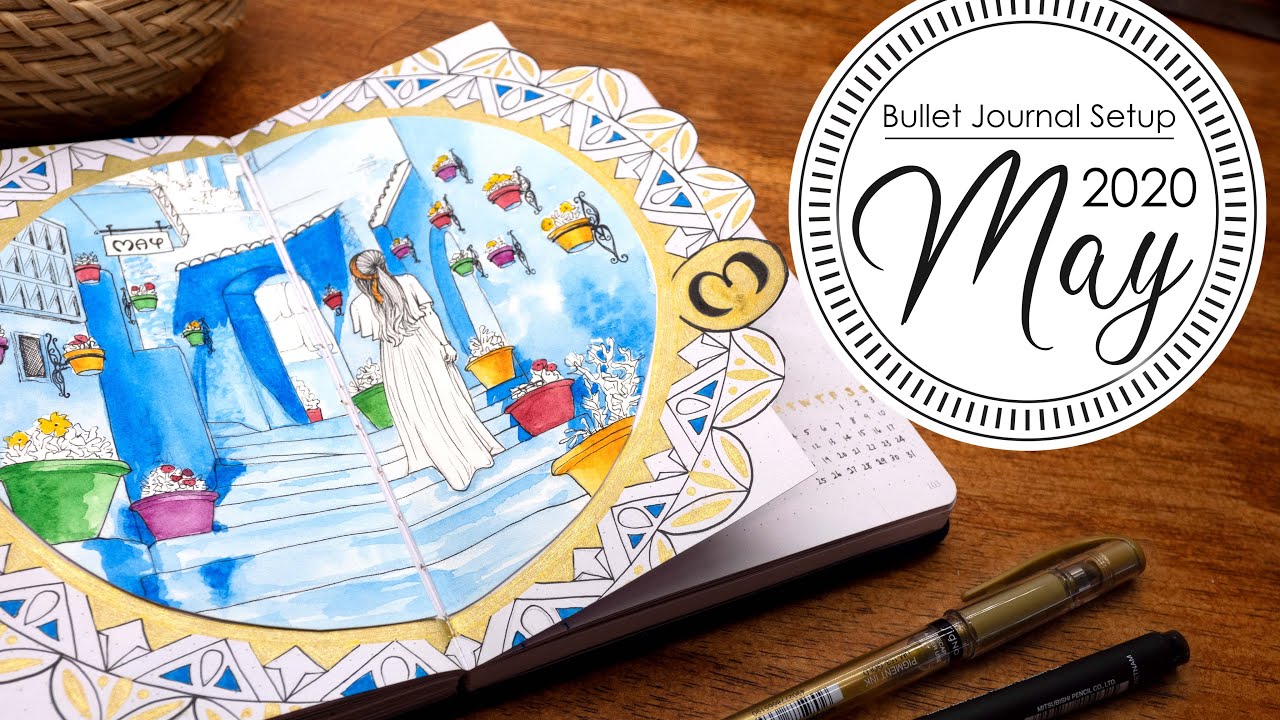 PLAN WITH ME | MAY 2020 Bullet Journal Setup | Morocco theme - YouTube