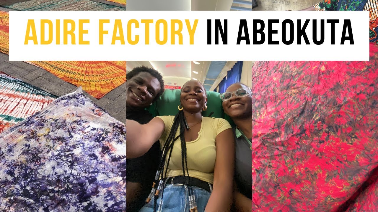 I visited an Adire factory in Abeokuta - YouTube