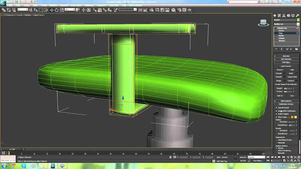 3D max для начинающих Урок 4 Edit poly часть 2.wmv - YouTube