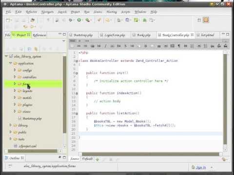 Zend Framework 1.8 tutorial 3 zend_application part 2 - YouTube