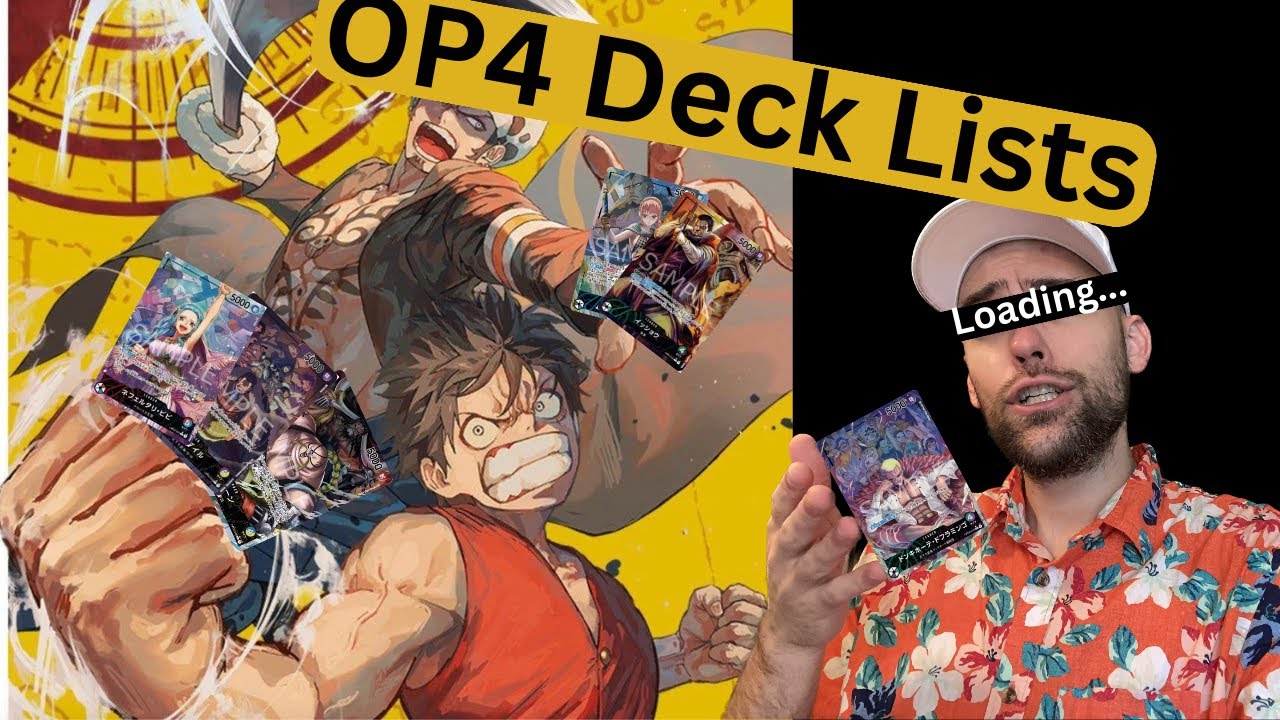 One Piece TCG OP4 New Leaders Deck Lists - YouTube