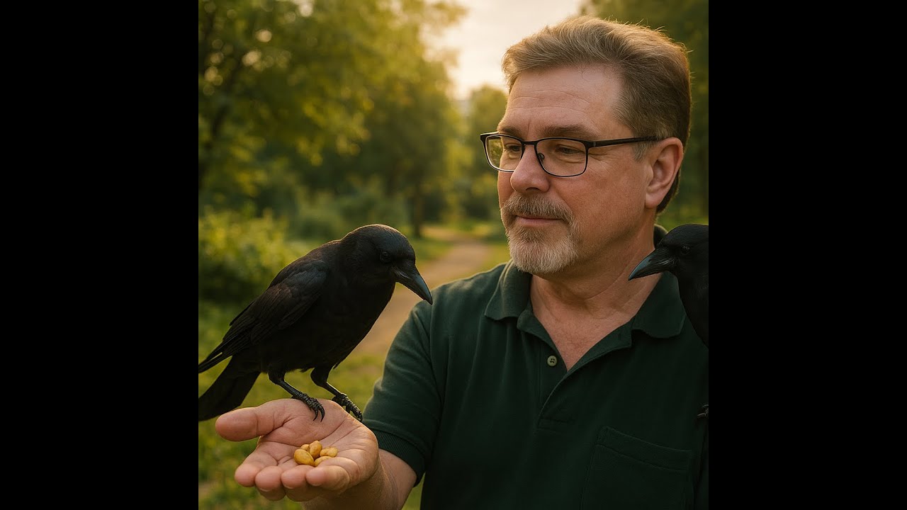 Feeding Crows for the First Time #crow #wildlife #nature - YouTube