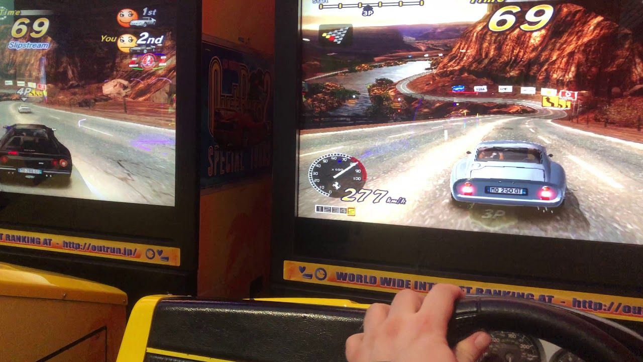 4K 60fps Arcade OutRun 2SP 2 player VS mode 1/3 - YouTube