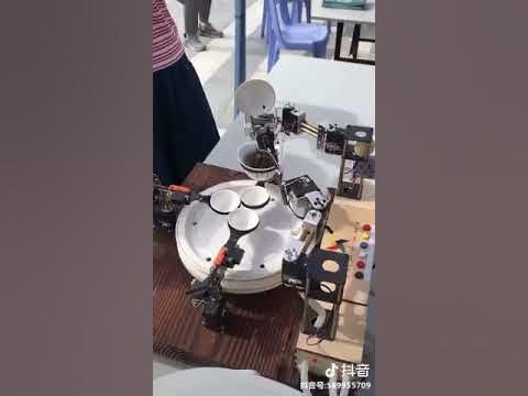 Make Tea Robot Use Feetech SCS215/SCS009 Smart Servo - YouTube