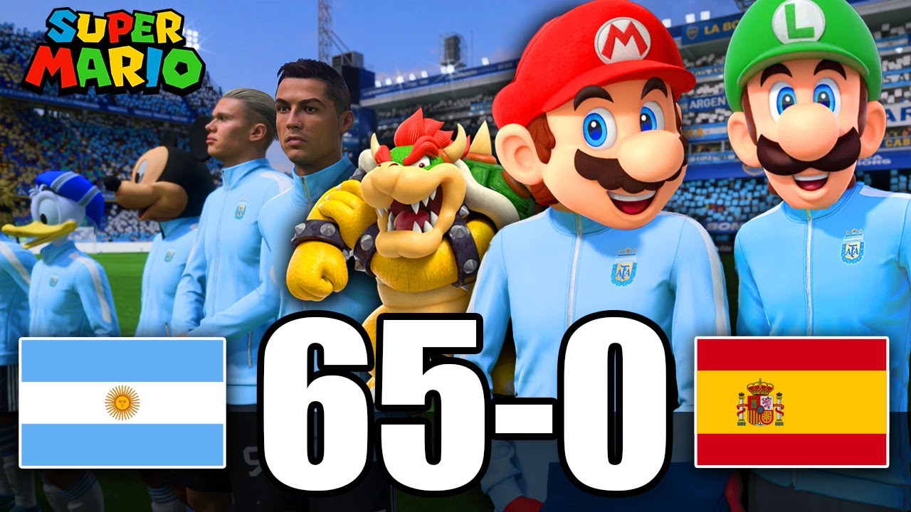 FIFA 23 - RONALDO, MESSI, MARIO, LUIGI ALL STARS PLAYS TOGETHER ...