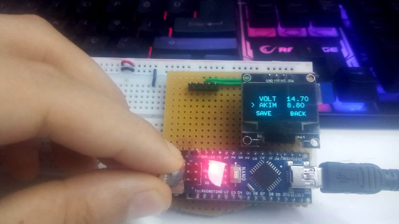 ARDUİNO NANO MENU DESİGN AND REAL PROJECT - YouTube