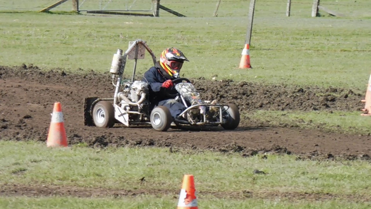 Grass karting Christchurch Sun 6th Aug - YouTube