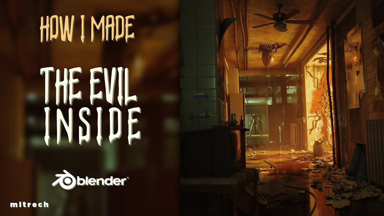 How I made this HORROR scene in Blender - YouTube