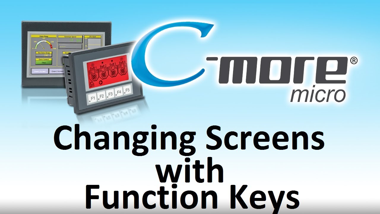 C-more Micro HMI Changing Screens with Function Keys from ...