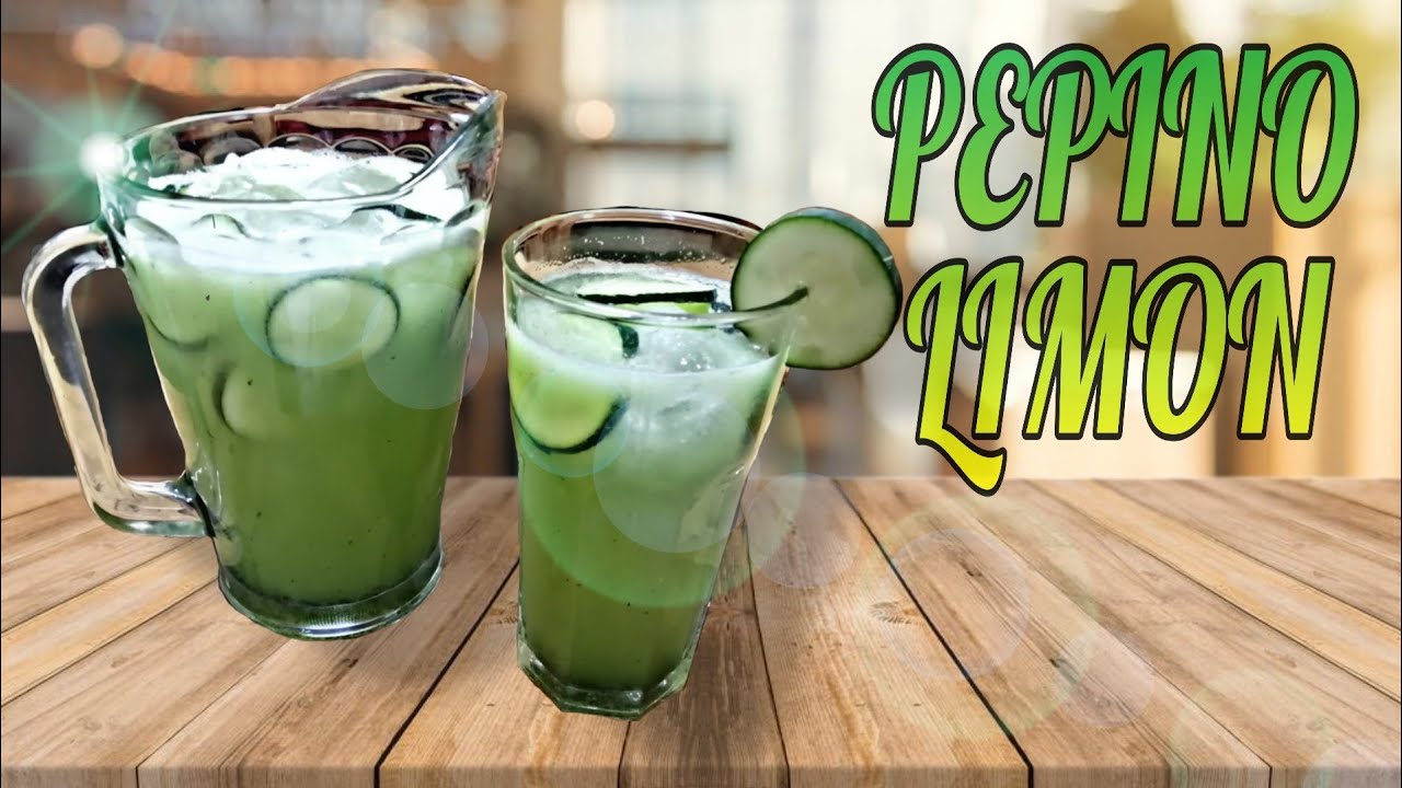 Cómo preparar AGUA FRESCA de PEPINO con LIMON | aguas refrescante de ...