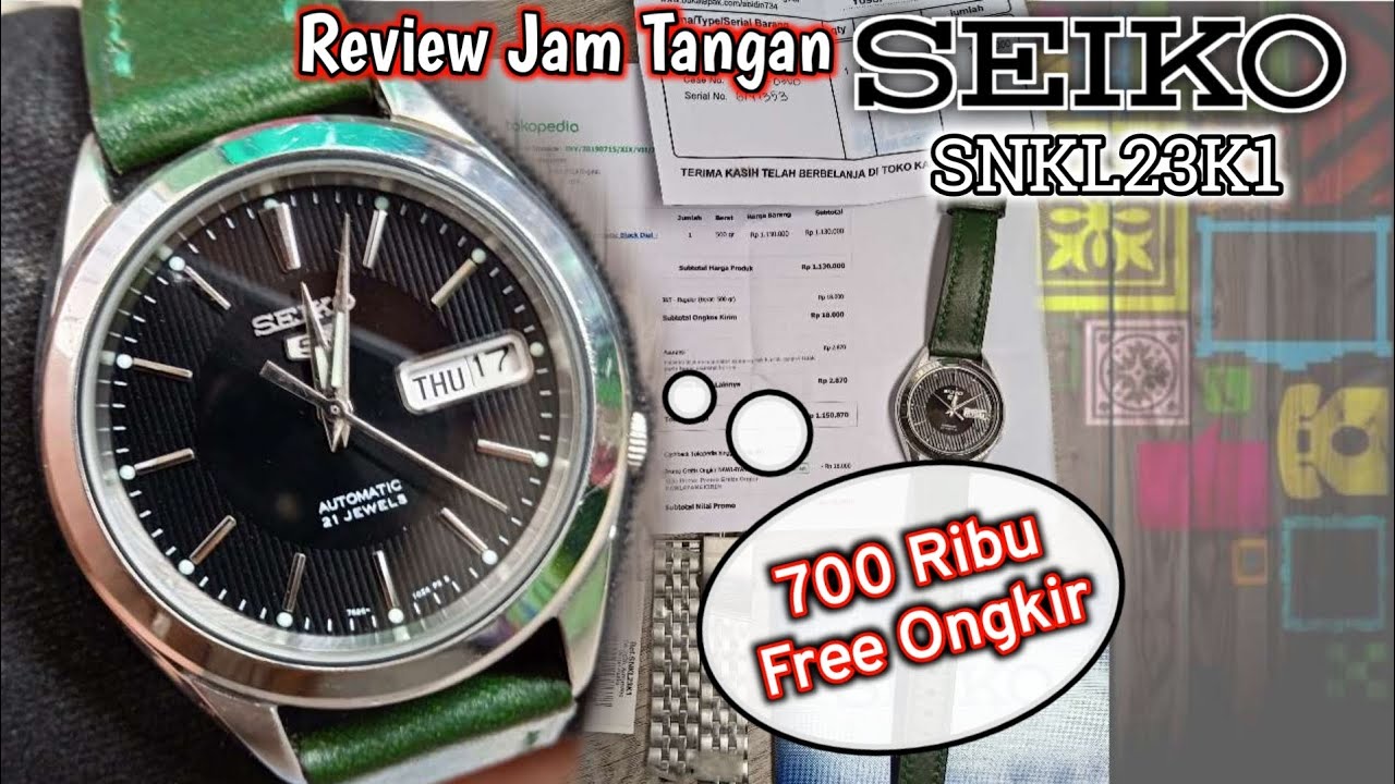 Review SEIKO Snkl23 7s26 - 03v0 | Rekomendasi Jam Tangan Seiko Harga ...