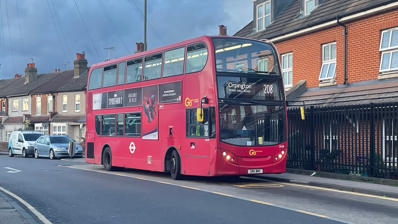 Full Route Visual - Route 208 - Orpington, Perry Hall Road to Lewisham ...