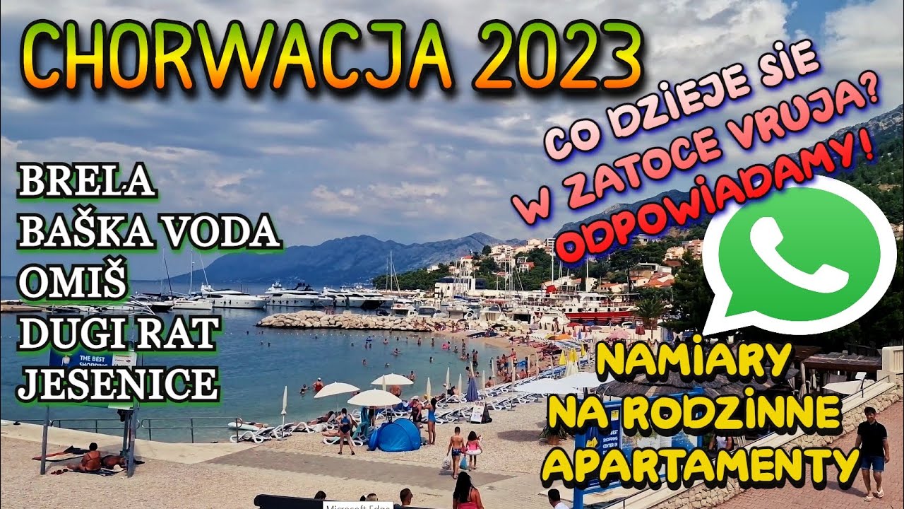 Start Wolne APARTAMENTY Sierpień CENY Brela Baška Voda Timelapse Vruja ...