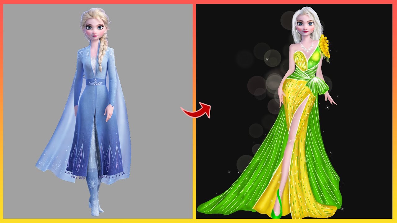 Frozen: Elsa Frozen Transformation - Disney Princesses Glow Up - YouTube