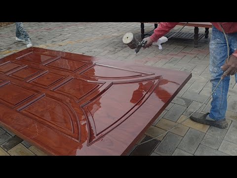 Birla l Pu #AllWood Polish Spray Apply Pu Best Polish full Process Hindi how to 2025