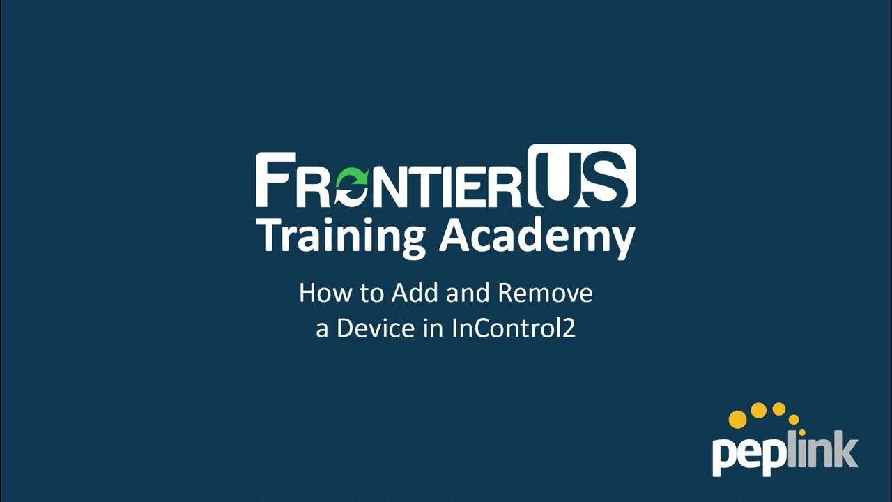 How to Add and Remove a Peplink Device in InControl2 - YouTube