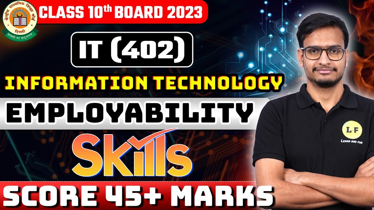 Class 10 Information Technology Code 402 Employability Skills Cbse Board 2023 It Code 402 1494