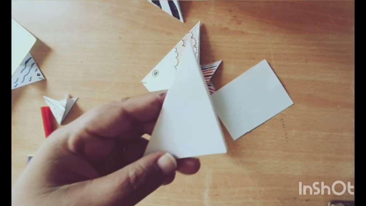 10 Minute Origami Fish Tutorial - YouTube