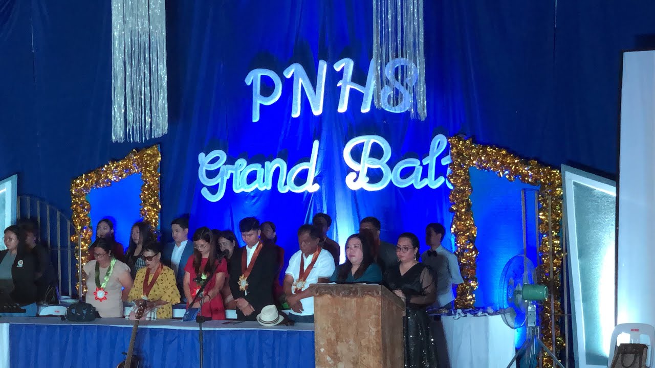 National anthem Philippines 🇵🇭 PNHS GRAND BALL - YouTube
