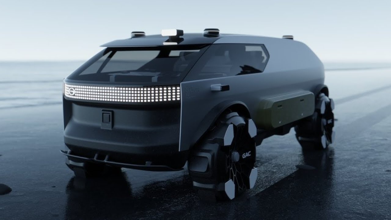 GAC's Sleek Autonomous Electric Camper Van Unveiled - YouTube