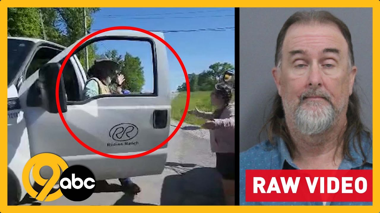 Roger O'Neal Barrett stops school bus full of kids and argues with ...