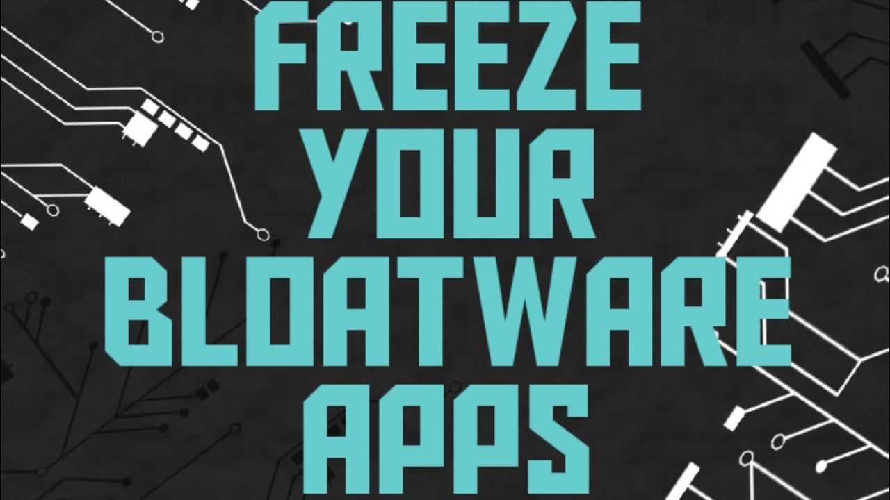 Freeze Bloatware Apps on your Rooted device - YouTube