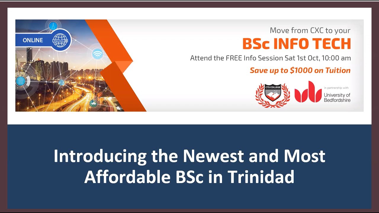 BSc IT Information Session 2022 10 01 - YouTube
