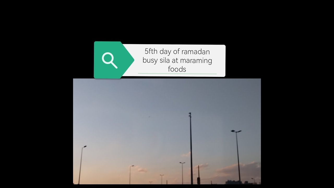 5fth day of ramadan //pahilot tayo kasi sakit ang likod at my hika ...