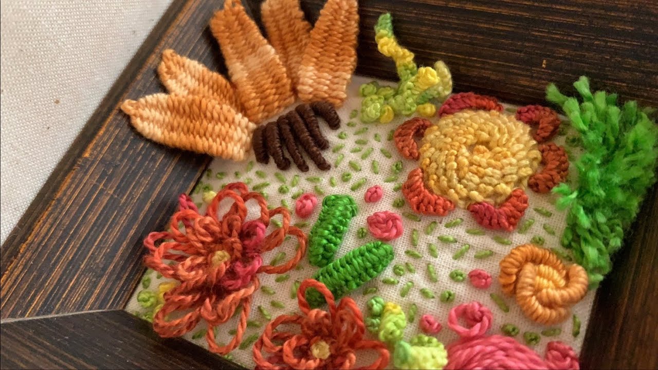 A Quick and Easy Way to Frame Dimensional Embroidery - YouTube