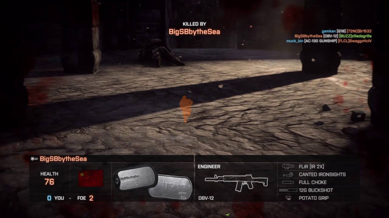 BF4 Skills Ghost Frag Kill 1 - YouTube
