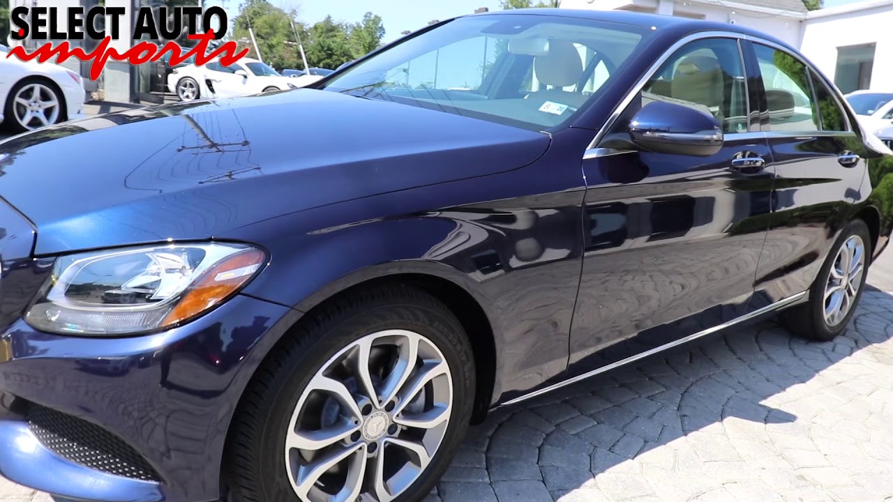2017 Mercedes-Benz C300 4Matic, Lunar Blue Metallic, Select Auto ...