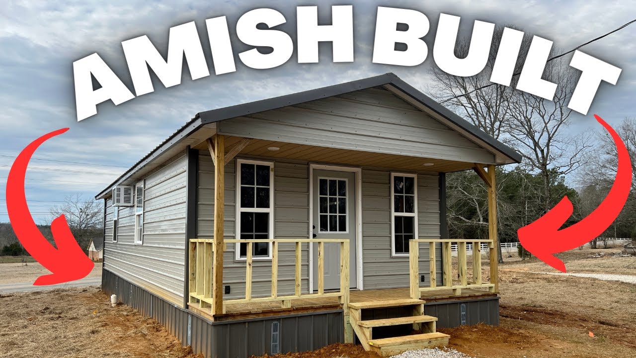 A SHED To HOUSE Conversion That Is SWEET And Built By The AMISH Cabin