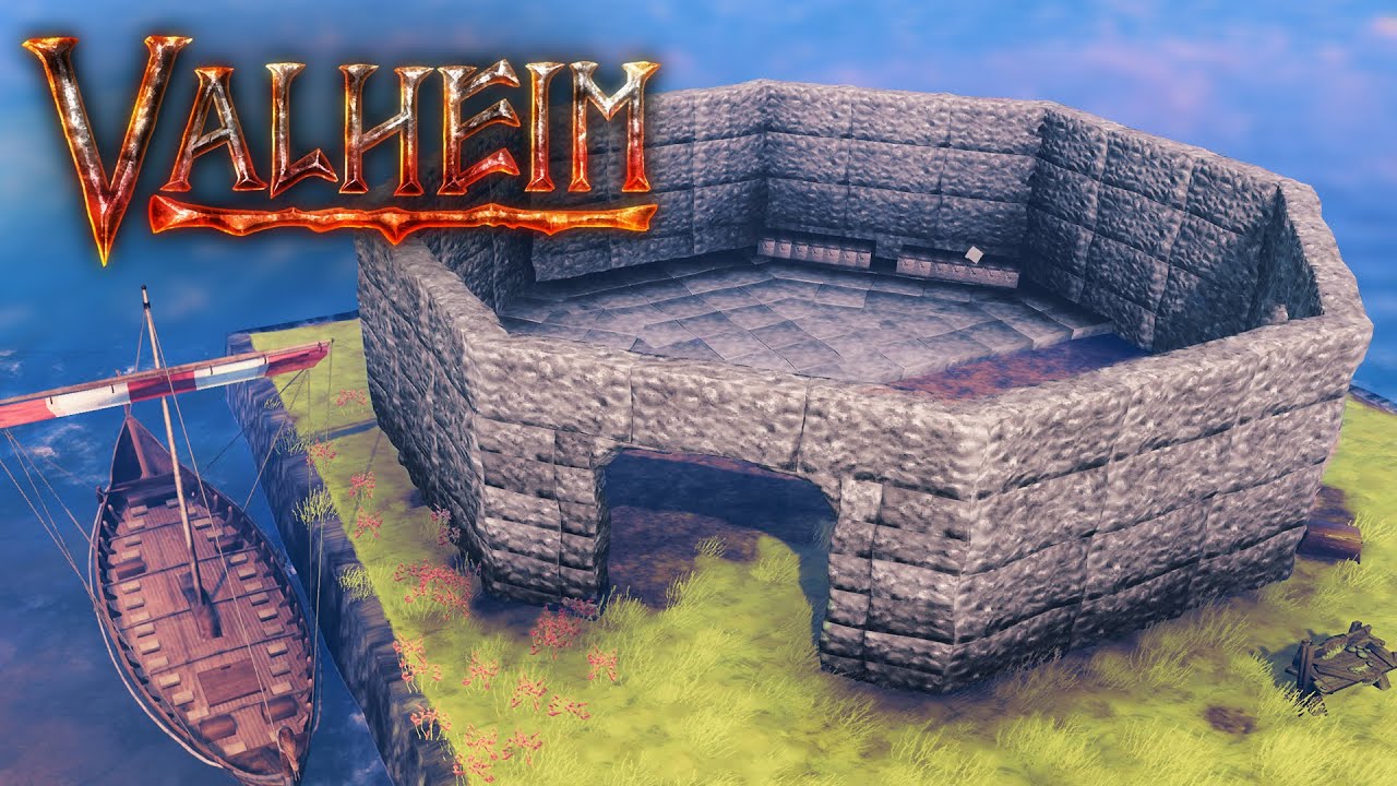 The BIRTH of the SEA FORTRESS! Valheim Episode 12 - YouTube