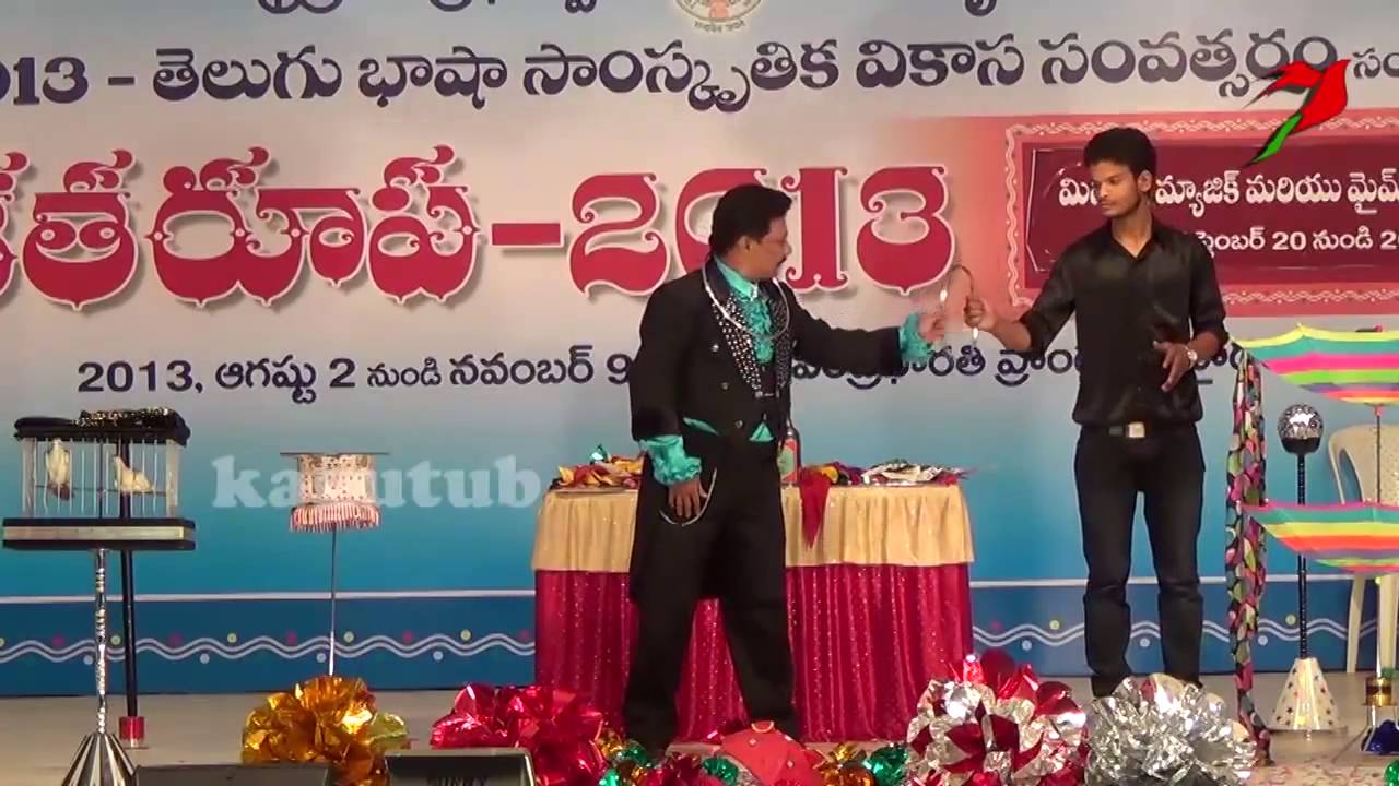 The best Indian amazing Magic show in Telugu - YouTube
