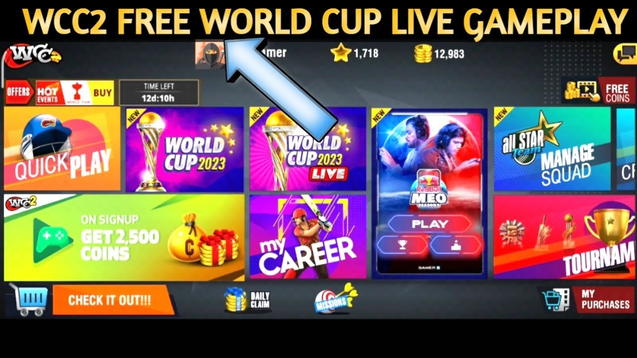 WCC2- Free World Cup Live Gameplay| WCC2 New Mode GAMEPLAY 2023|JN Utam ...