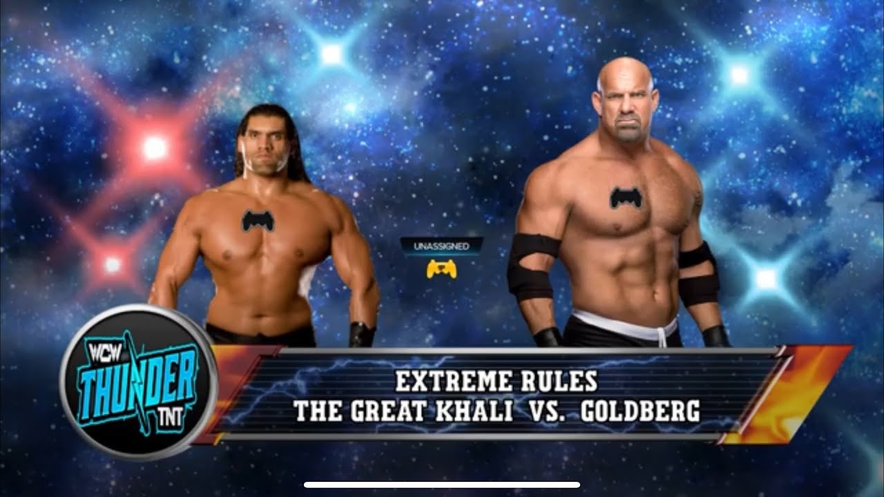 The Great Kahli Vs Goldberg Wcw 2k23 - YouTube