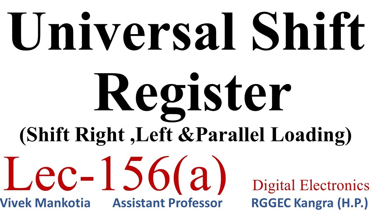 Universal Shift Register - YouTube