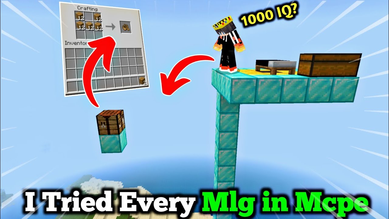 I Did Every Possible Mlg In Minecraft Pe | Minecraft Pocket Edition ...