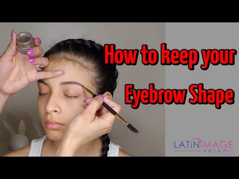 How to keep your eyebrow shape - YouTube