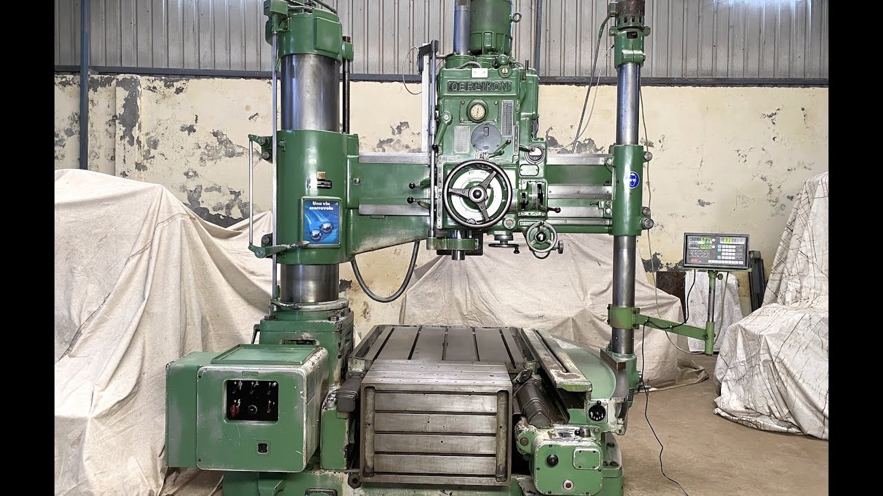 Oerlikon R3 Jig Boring Machine - Table 1130 mm x 1200 mm - YouTube