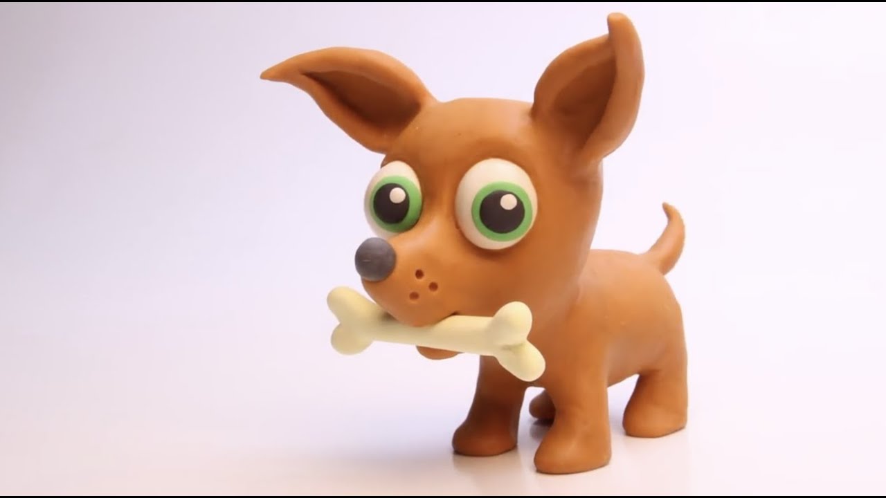 Funny Doggie Stop motion cartoon for children - BabyClay - YouTube