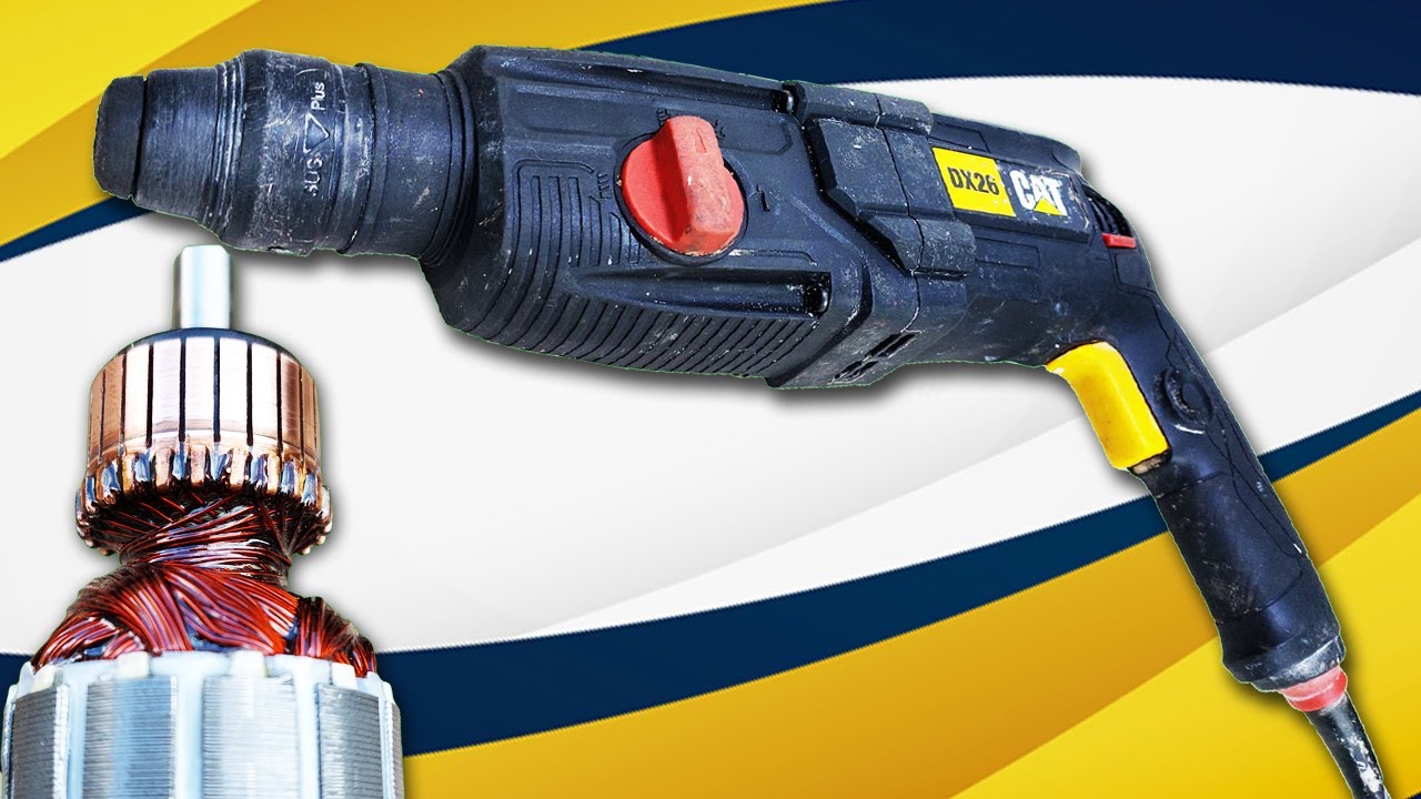 CAT DX26 drill hammer (ARMATURE WINDING) - YouTube